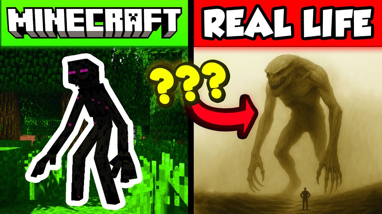MINECRAFT MOBS in REAL LIFE ( NO CLICKBAIT ) - YouTube