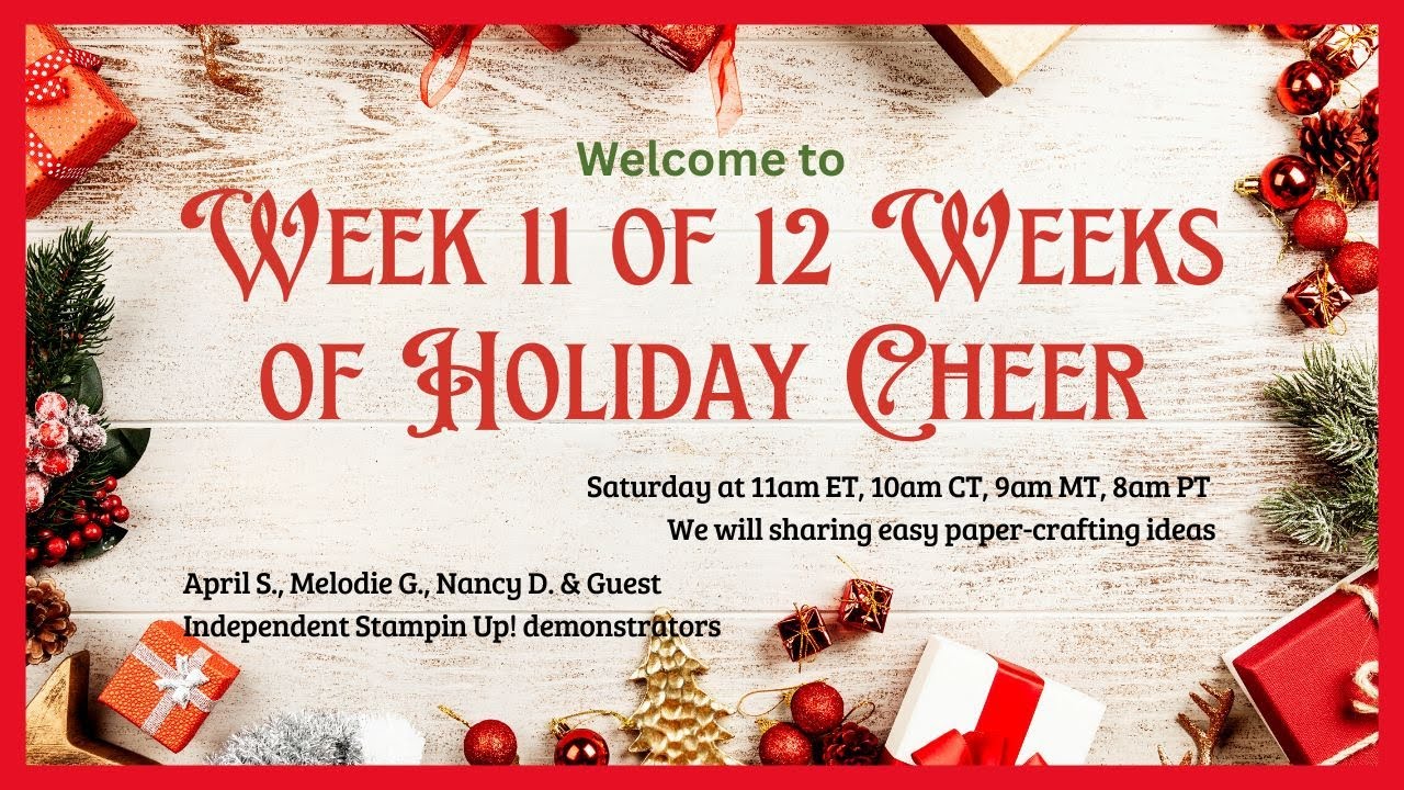 12 Weeks of Holiday Cheer - Week 11 - YouTube