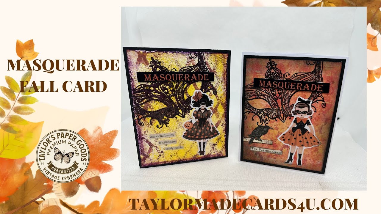 Masquerade Fall Card - YouTube