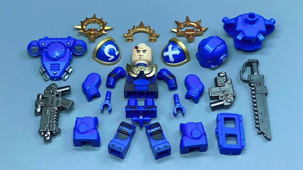 Custom LEGO Warhammer 40k - Ultramarine | Unofficial Lego Minifigures ...