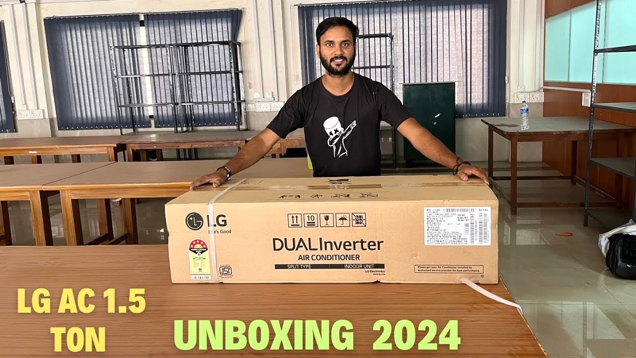 Lg 1.5 ton ac unboxing 2024 | lg 1.5 ton split ac review 2024 - YouTube