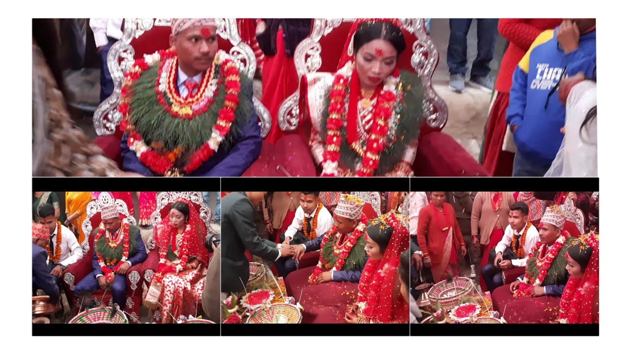 Tharu culture Wedding Video with damaru baja#Sali nahuda Salale ring ...