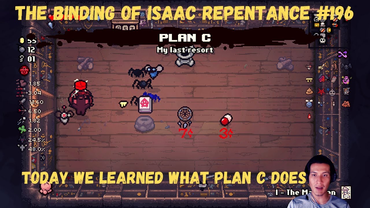 So That's What Plan C Does?!?! WHY The Binding Of Isaac REPENTANCE #196 ...