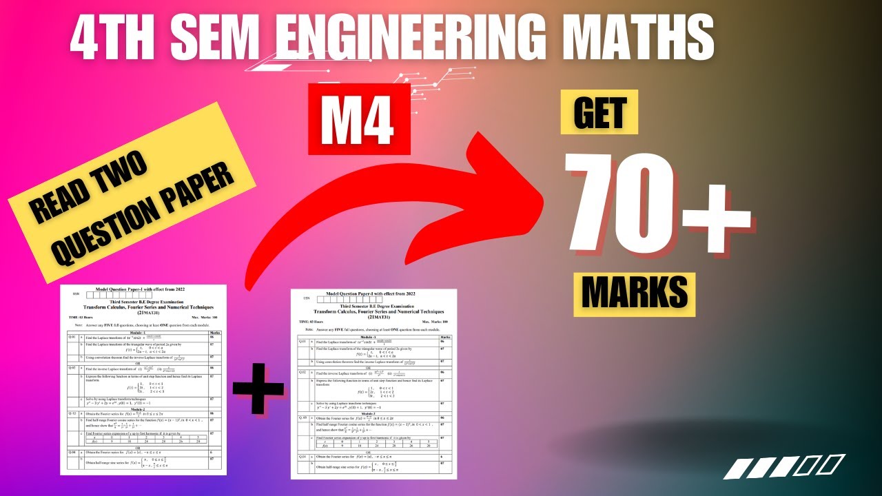 How to Score Good marks in VTU M4 Exam | How to pass M4 Engineering ...