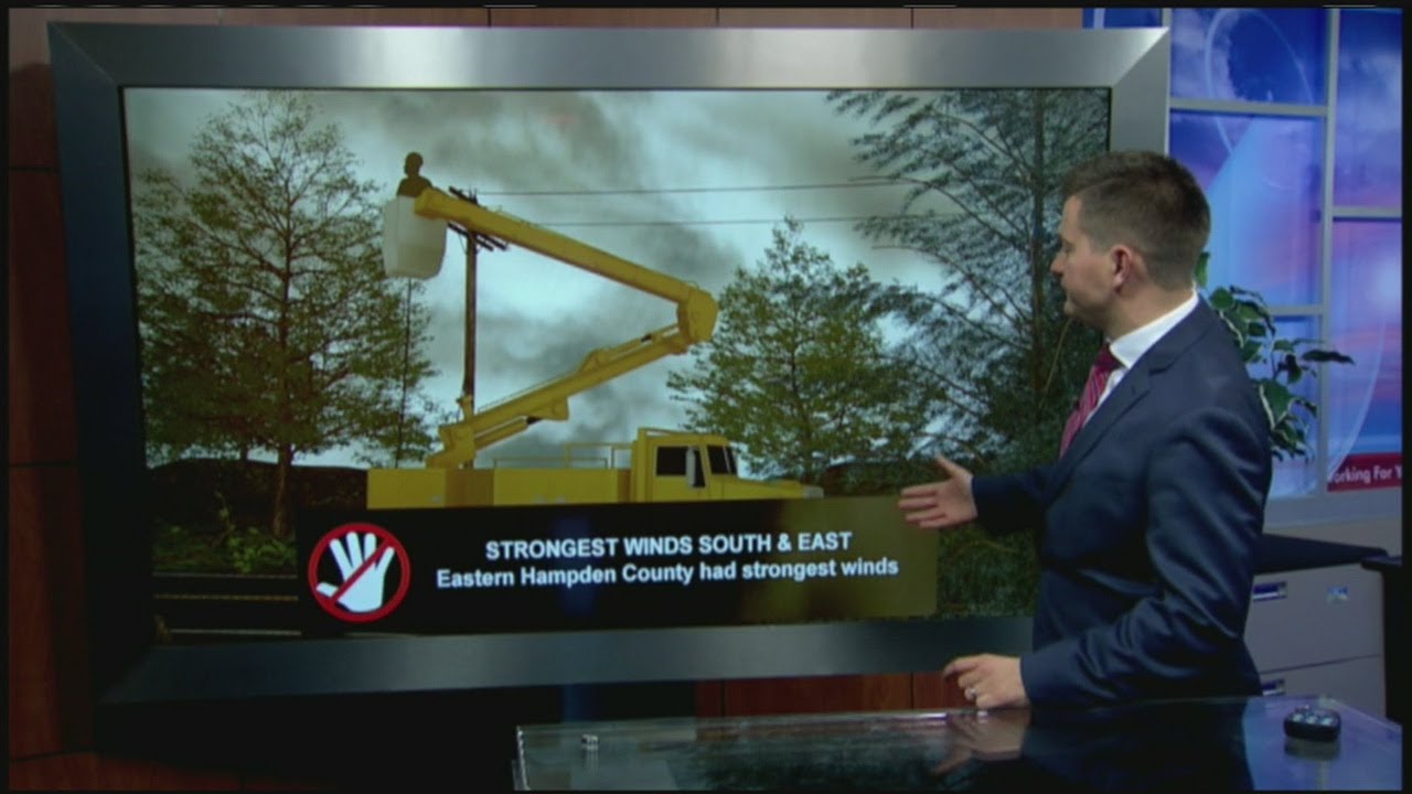 Eastern Hampden County hit hardest in storm; Why? - YouTube