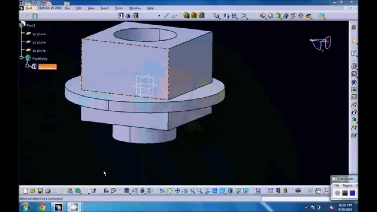 Catia v5 tips Part Design "Multi Pad" |catia tips and tricks - YouTube