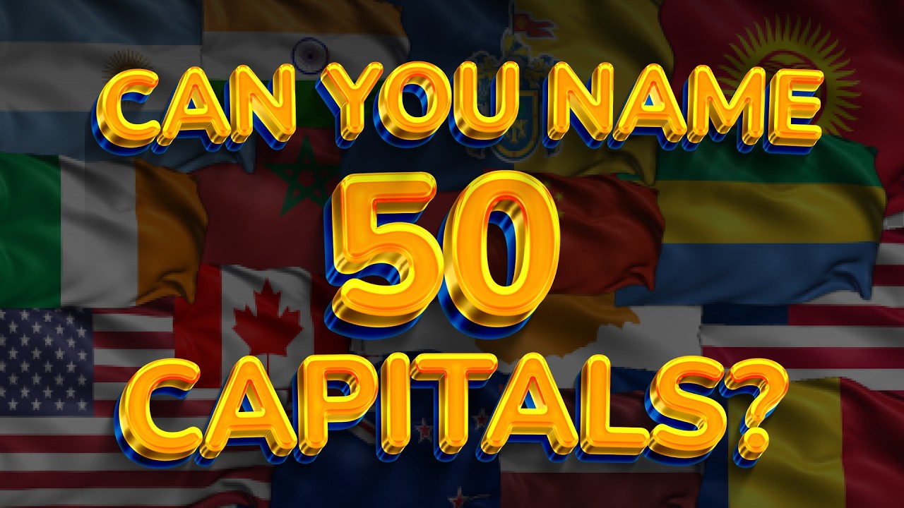 Can You Name All 50 World Capitals in 3 Seconds Each? | Geography Quiz ...
