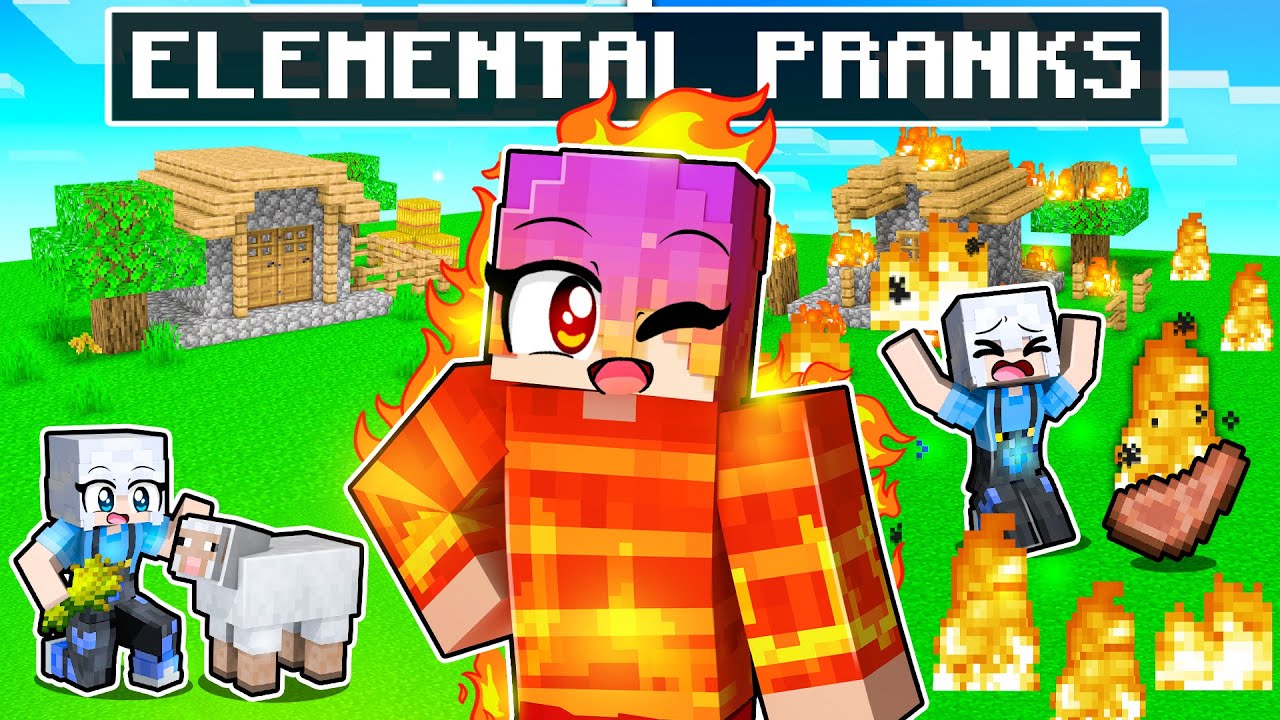 Pranking as an ELEMENTAL in Minecraft! - YouTube