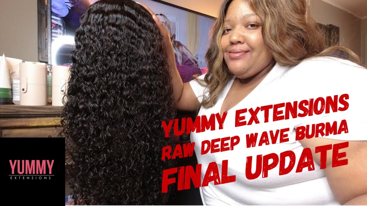 Yummy Extensions Raw Deep Wave Burma Update | Final Review + Styling ...