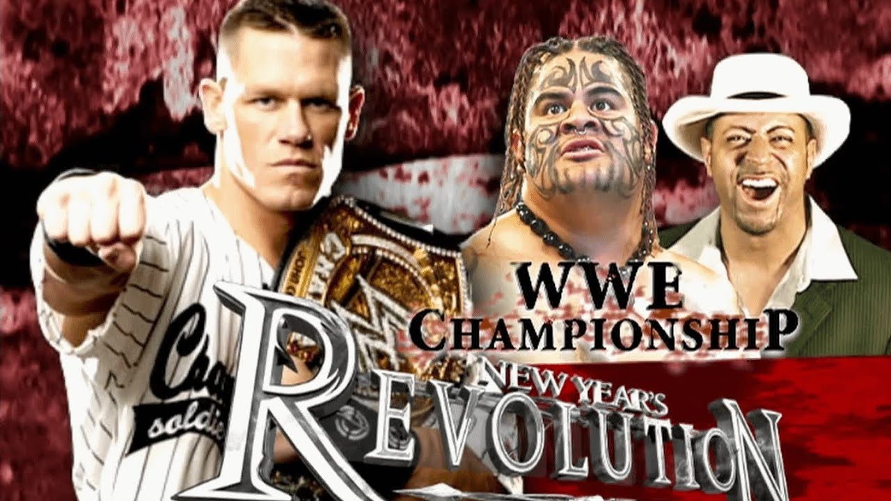 Umaga vs John Cena for the WWE championship - YouTube