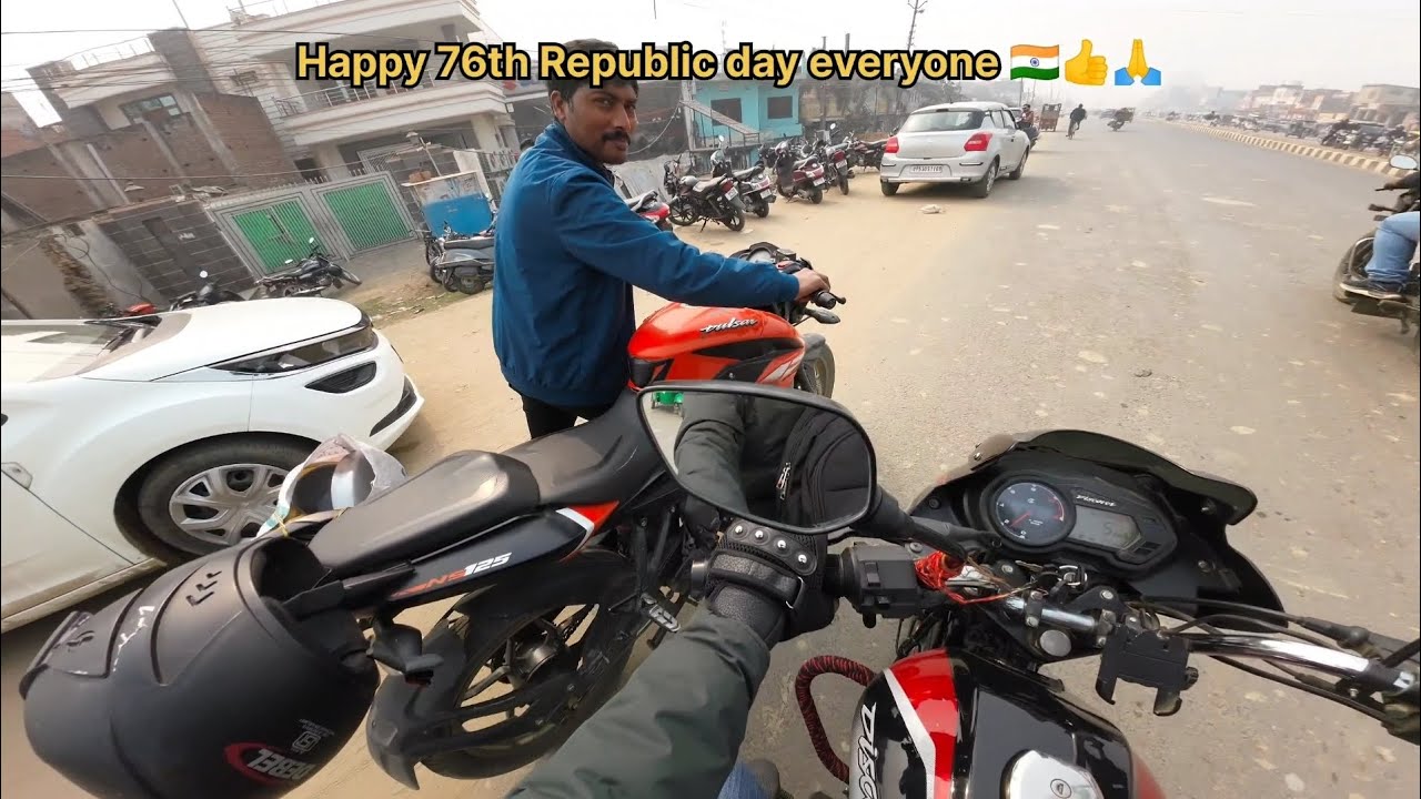 Helping is Happiness, on 76th Republic day 🇮🇳🥳👍 | Unchased Rider | # ...