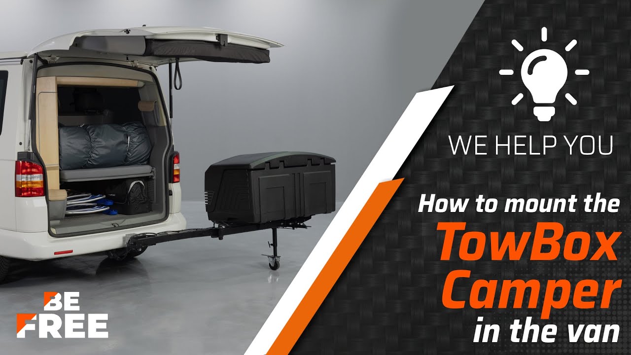 How to mount the TowBox Camper V3 in the van - YouTube
