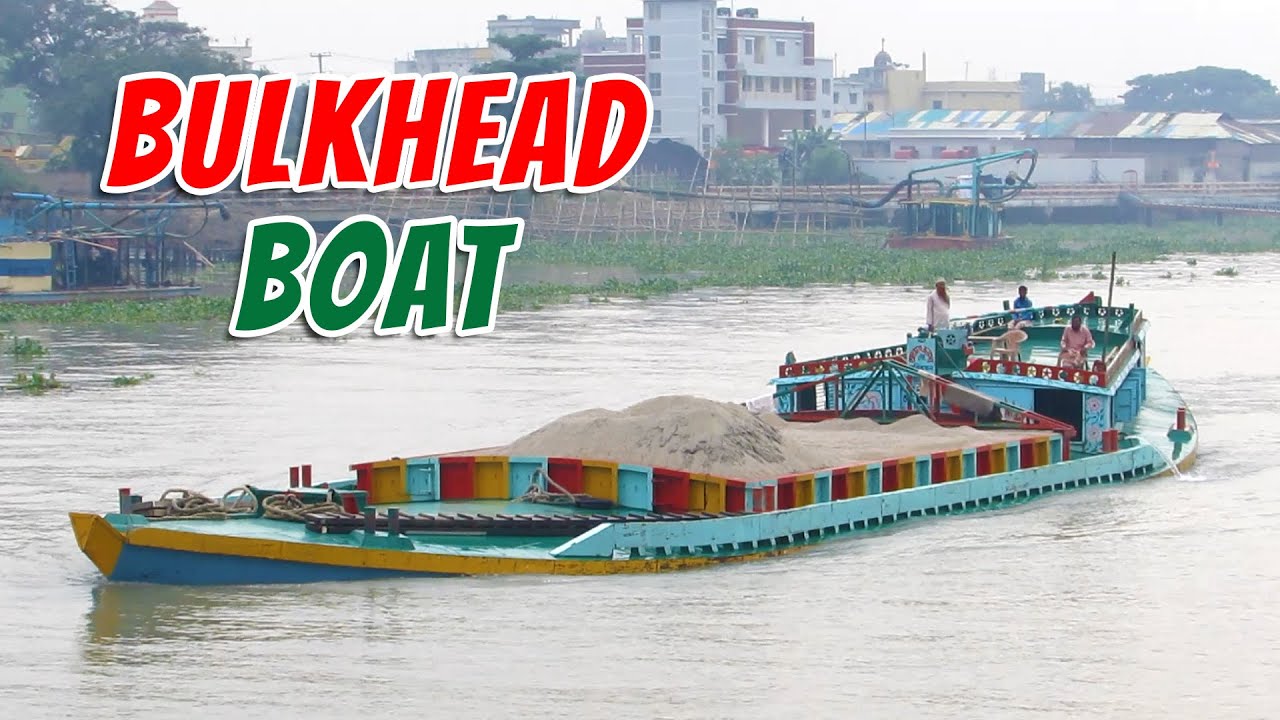 Fully Loaded Sand Bulkhead Boat Going To Its Destination | Sand ...