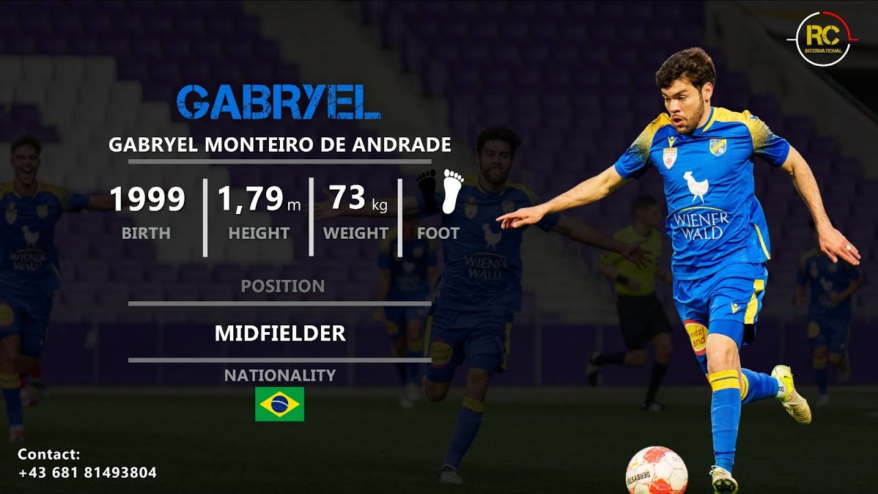 Gabryel Monteiro 🇧🇷 Midfielder - 2025 ⚽️ - YouTube