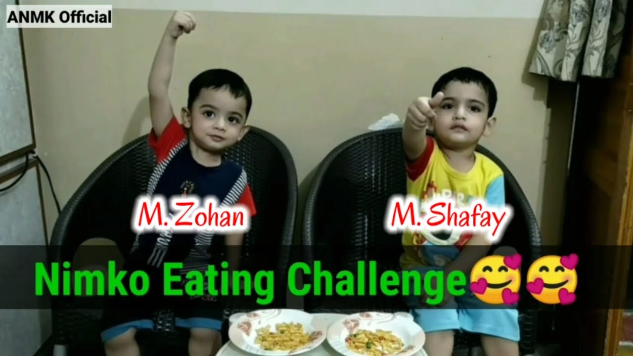 Nimko Eating Challenge | M. Zohan ️ | M. Shafay ️ | ANMK Official ...