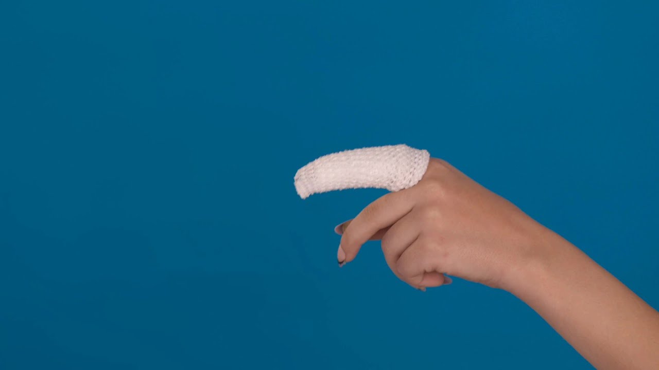 Flexinet- size 1:2 Finger Dressing - YouTube