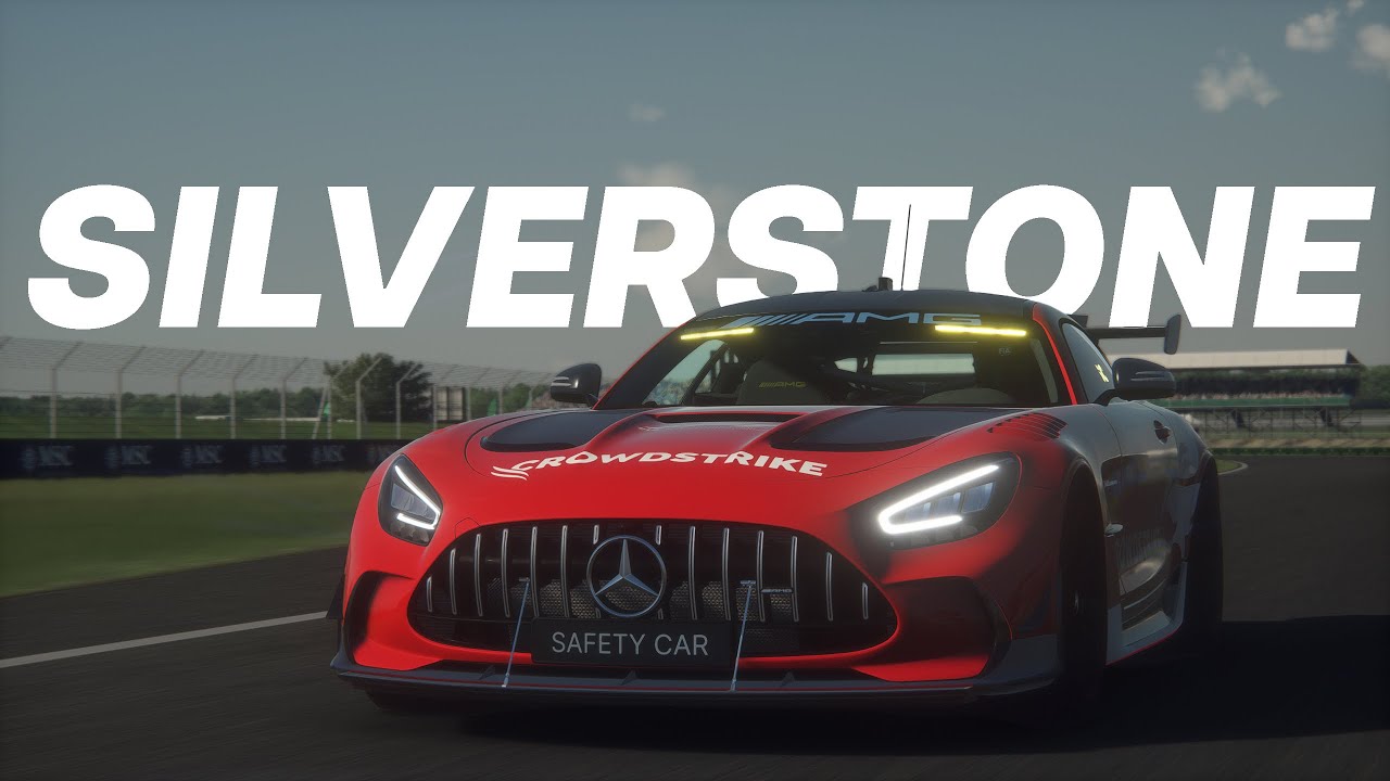 F1 Safety Car Lap of Silverstone, British Grand Prix, Mercedes-AMG GT ...