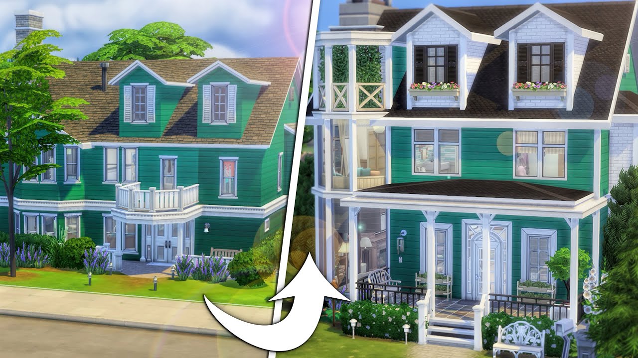 RÉNOVATION MAISONS VERTE MAXIS | SPEED BUILD (SANS CC) | LES SIMS 4 ...
