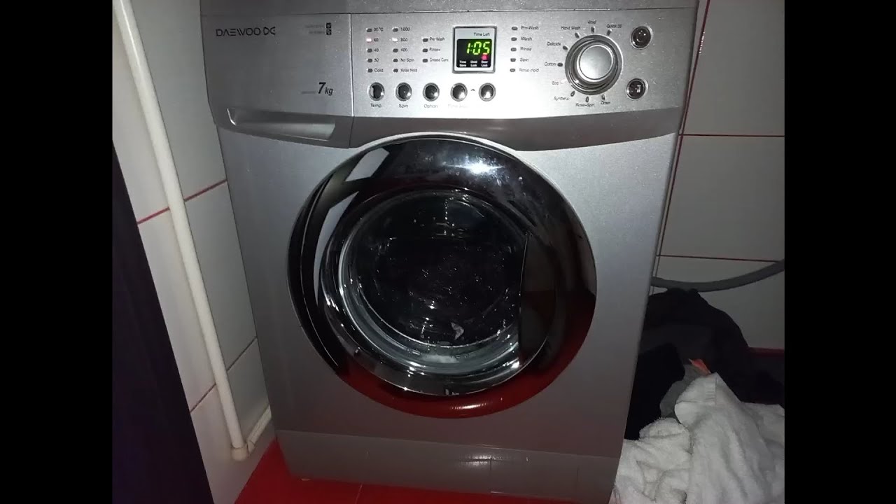 DAEWOO washing machine Eco 60°C wash - YouTube