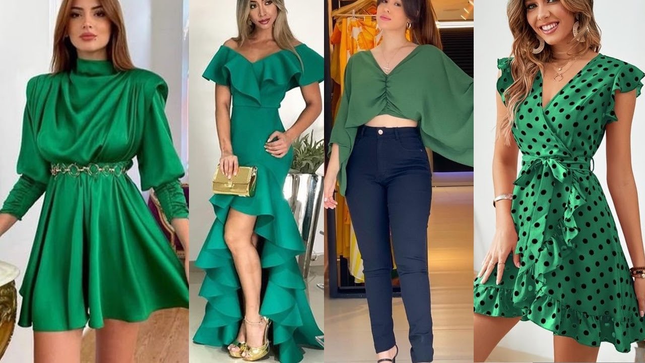 COMBINA PRENDAS DE DIFERENTES TONOS DEL COLOR VERDE CON ESTILO/ MODA ...