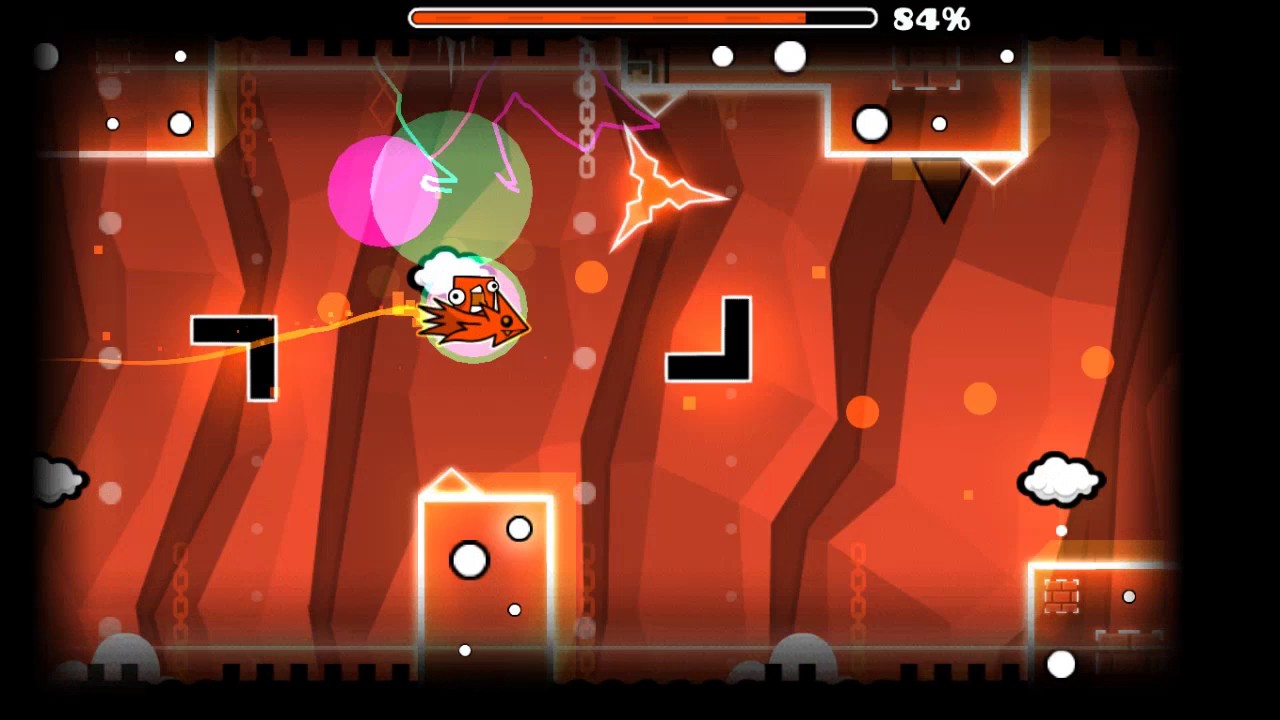 Geometry Dash- Fire Gauntlet (Lvl 4) Shock by Danolex - YouTube