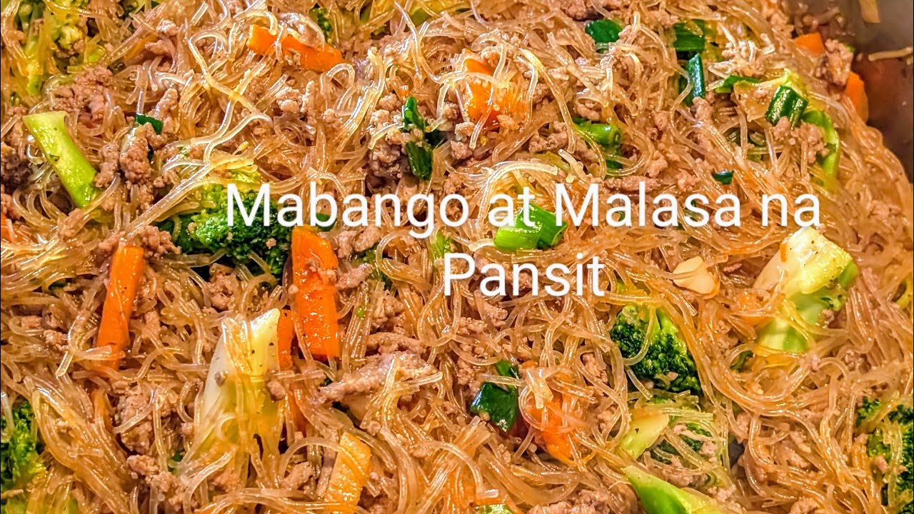 Pansit || Home cooked Noodles | How to cook pansit (rice noodles) na ...