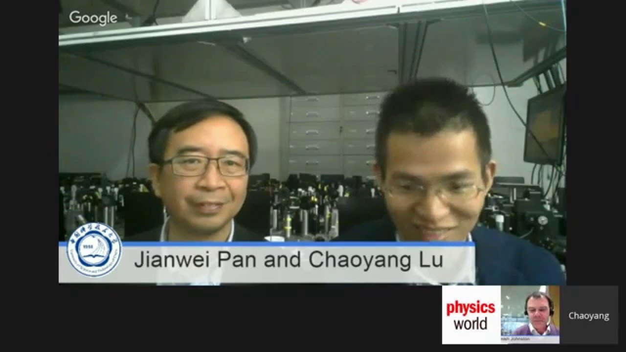 Physics World Breakthrough of the Year 2015 - Meet the winners Jian-Wei Pan and Chaoyang Lu ...