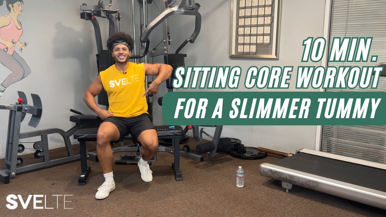10 Min Sitting Core Workout For A Slimmer Tummy - YouTube