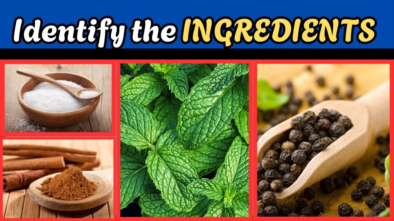 The Ultimate Ingredients Quiz! Can You Name Them All? | Identify the ...