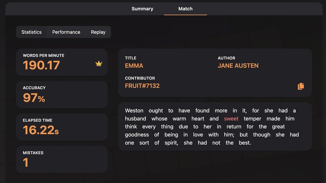 190 wpm on Keymash - YouTube