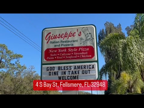 Giuseppe's- Fellsmere Florida Restaurant - YouTube