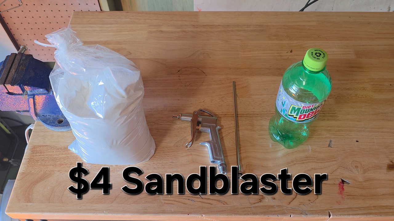 Cheap DIY Sandblaster - YouTube