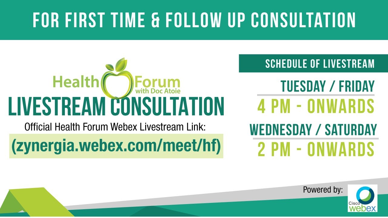 15 April 2020 | Health Forum @ LIVESTREAM CONSULTATION - YouTube