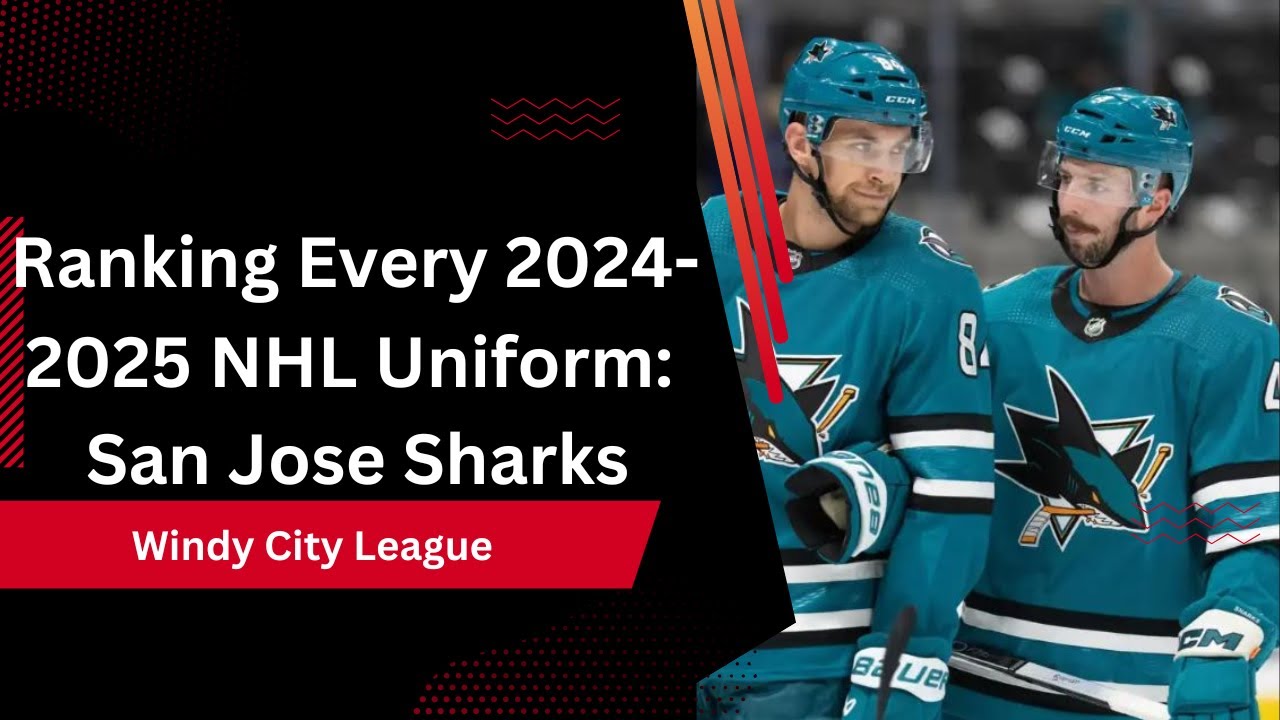 Ranking Every 2024-2025 NHL Uniform: San Jose Sharks - YouTube