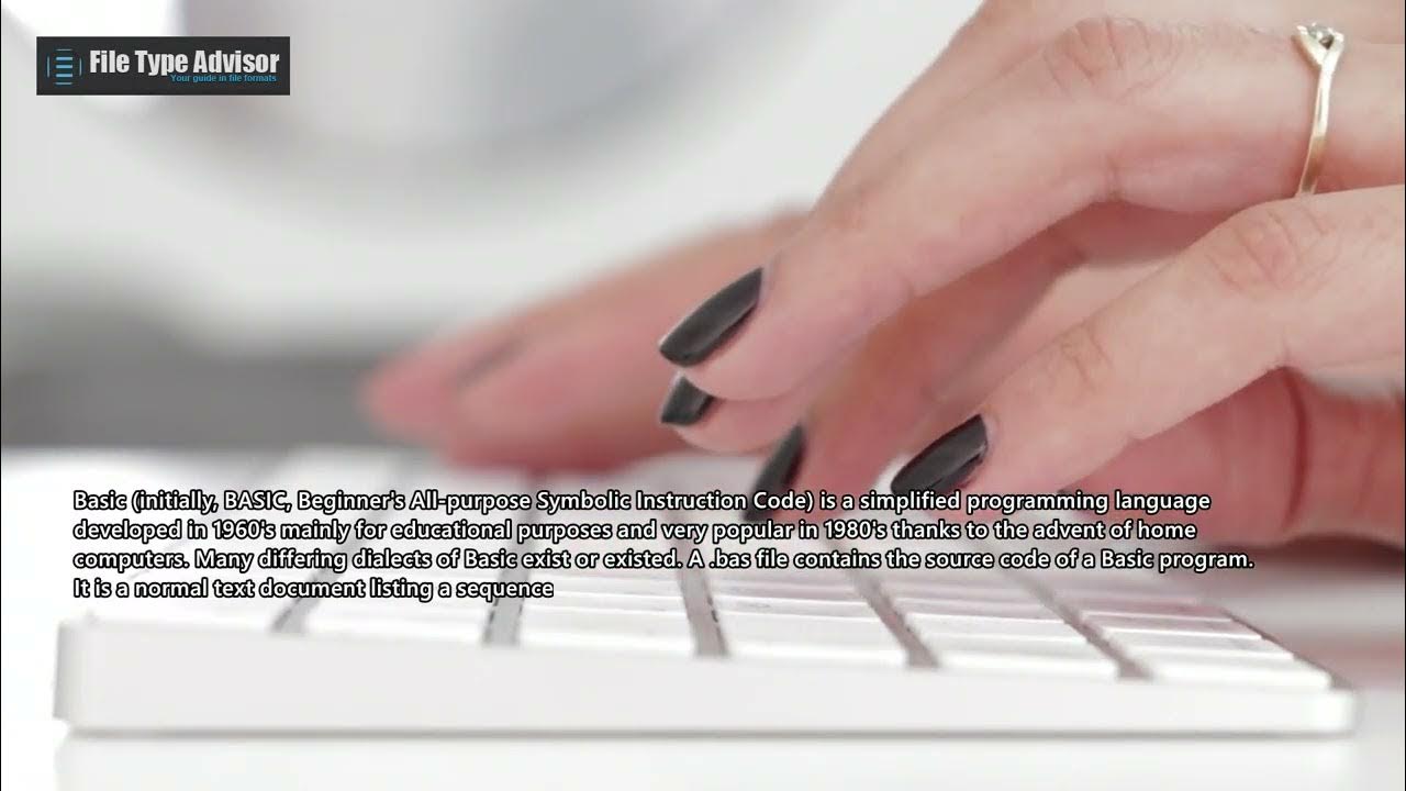 What is a BAS file and how can you open it? - YouTube