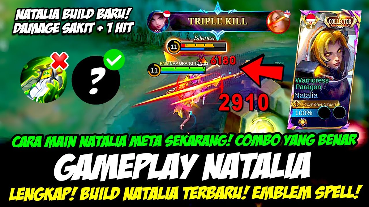 CARA MAIN NATALIA ITEM TERBARU COMBO NATALIA BUILD NATALIA TERSAKIT ...