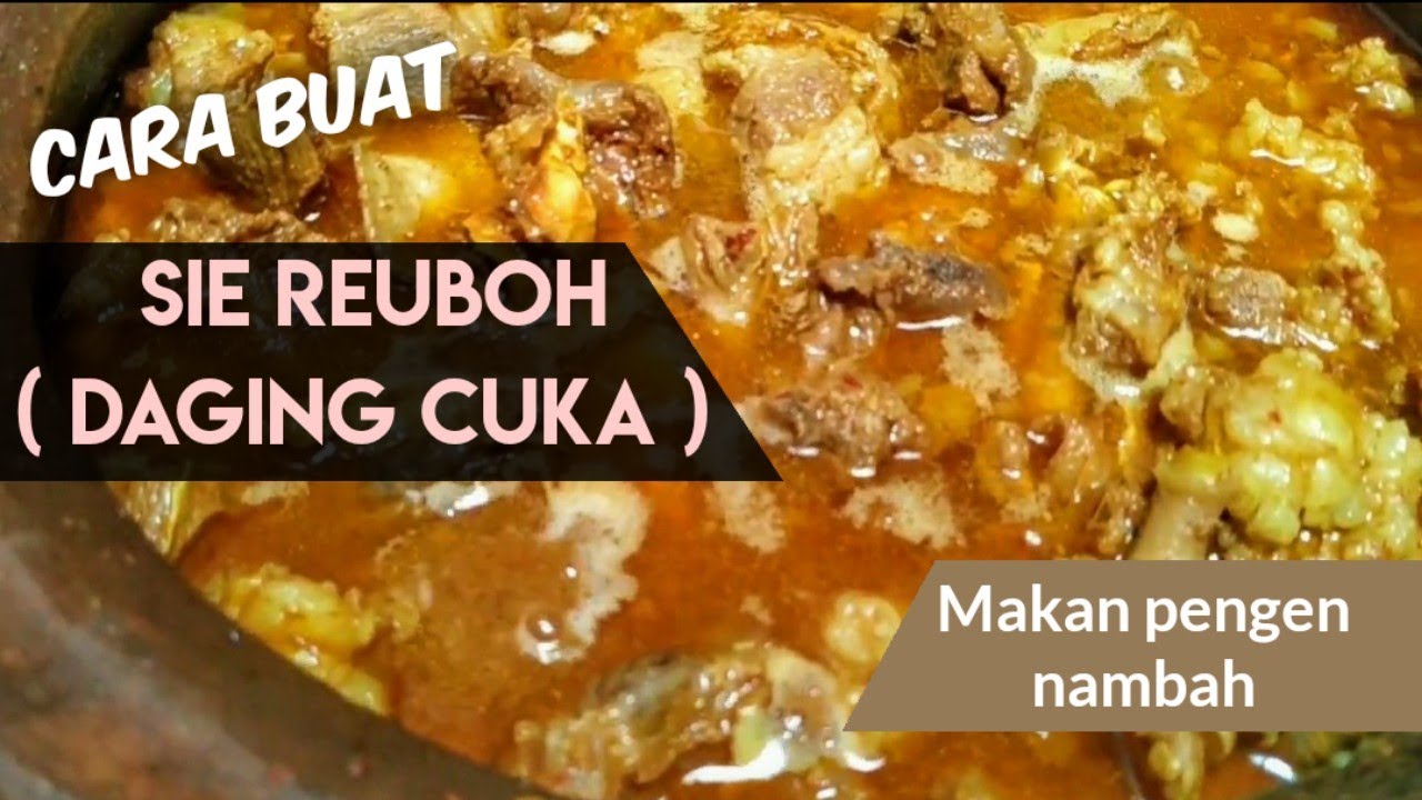 Cara buat sie reboh ( daging cuka aren ) khas Aceh Besar. masakan ...