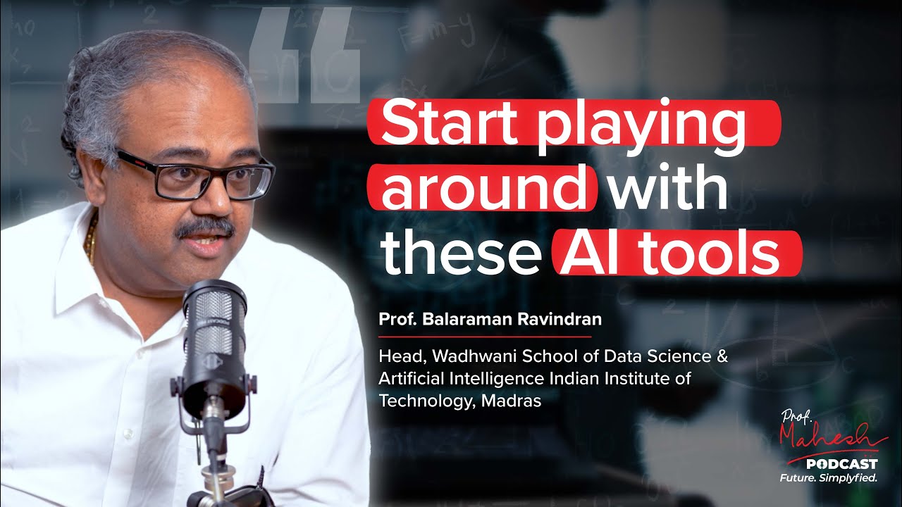 Prof. Balaraman Ravindran on How to Build a Career in AI - YouTube