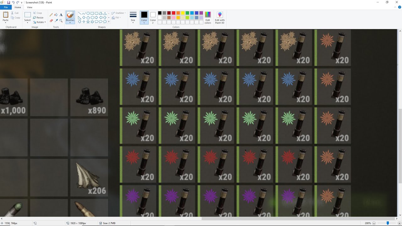 Making the whole rust server lag with fireworks - YouTube