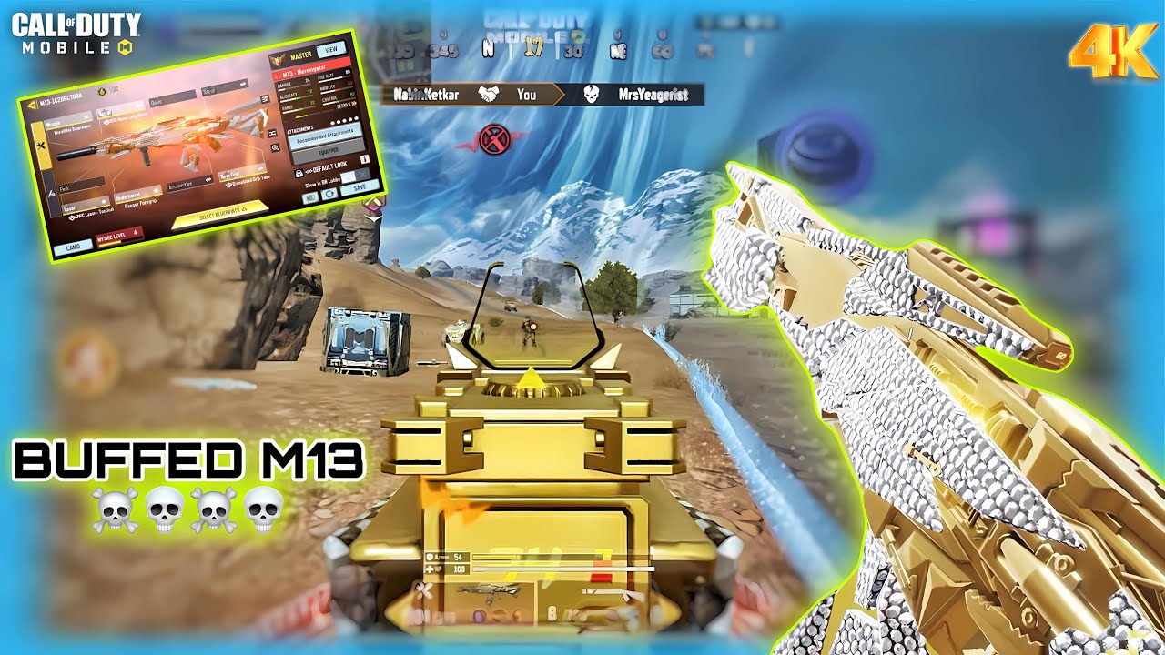 🔥BUFFED M13 = INSTANT DESTRUCTION! Best M13 Gunsmith CODM BR! 💀🔥 - YouTube