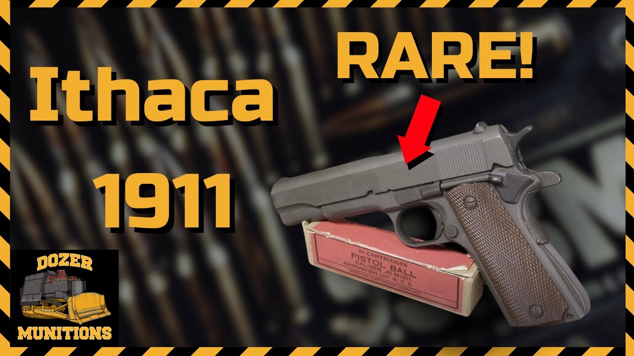 RARE WWII Ithaca 1911 A1, British Lend Lease - Collector's Overview - YouTube