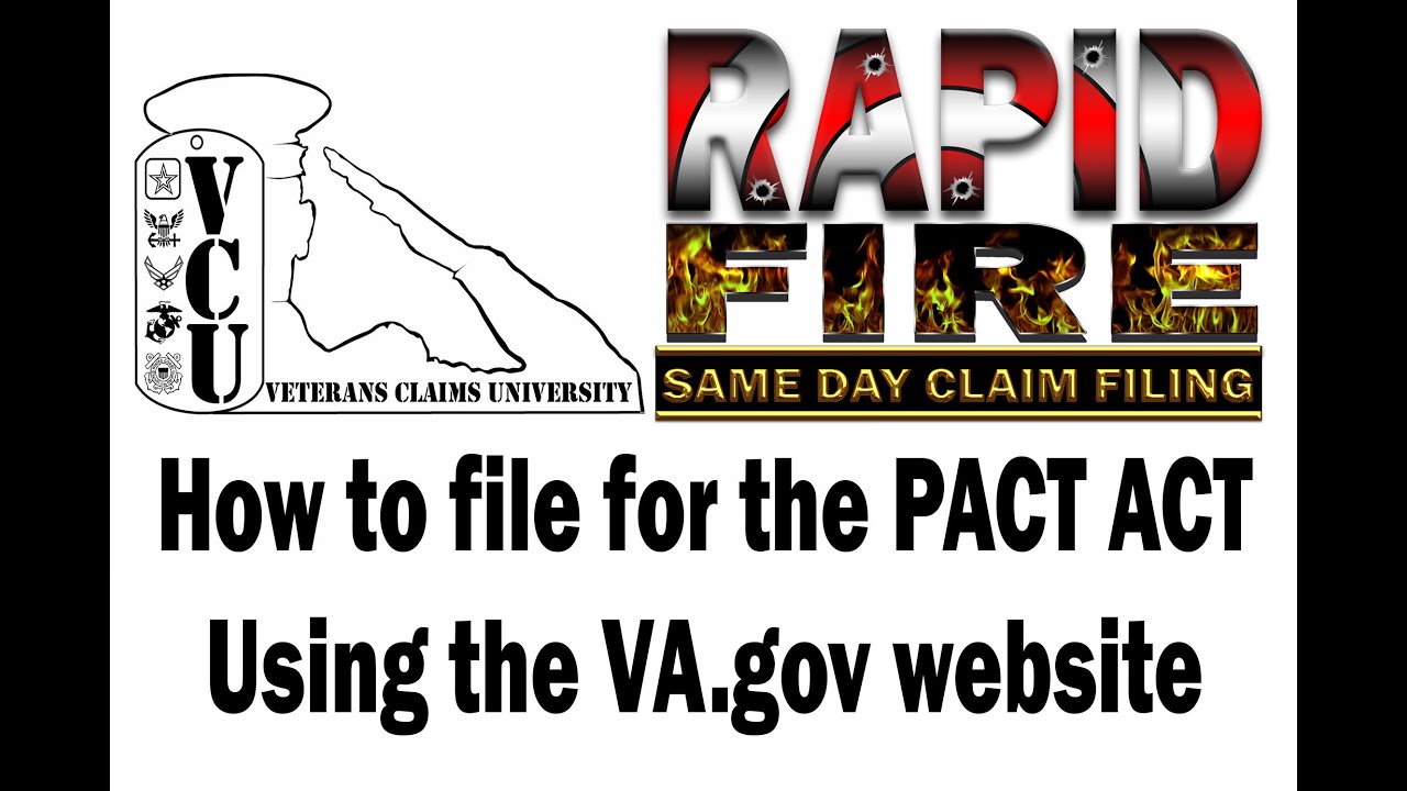 How to file for the PACT ACT - YouTube