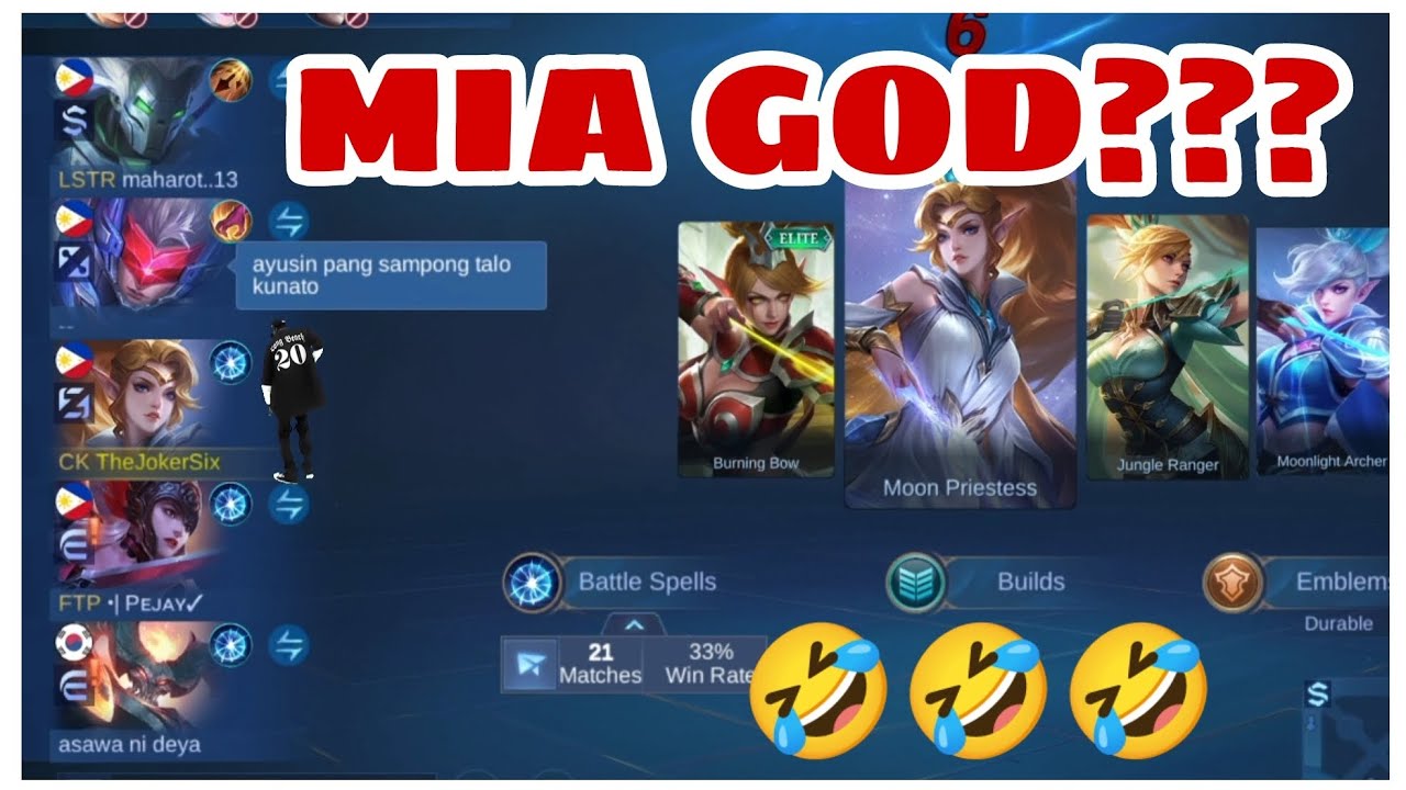 Miya Roam in Mythic 3??? 🤣🤣🤣 | Tank Miya Gameplay - YouTube