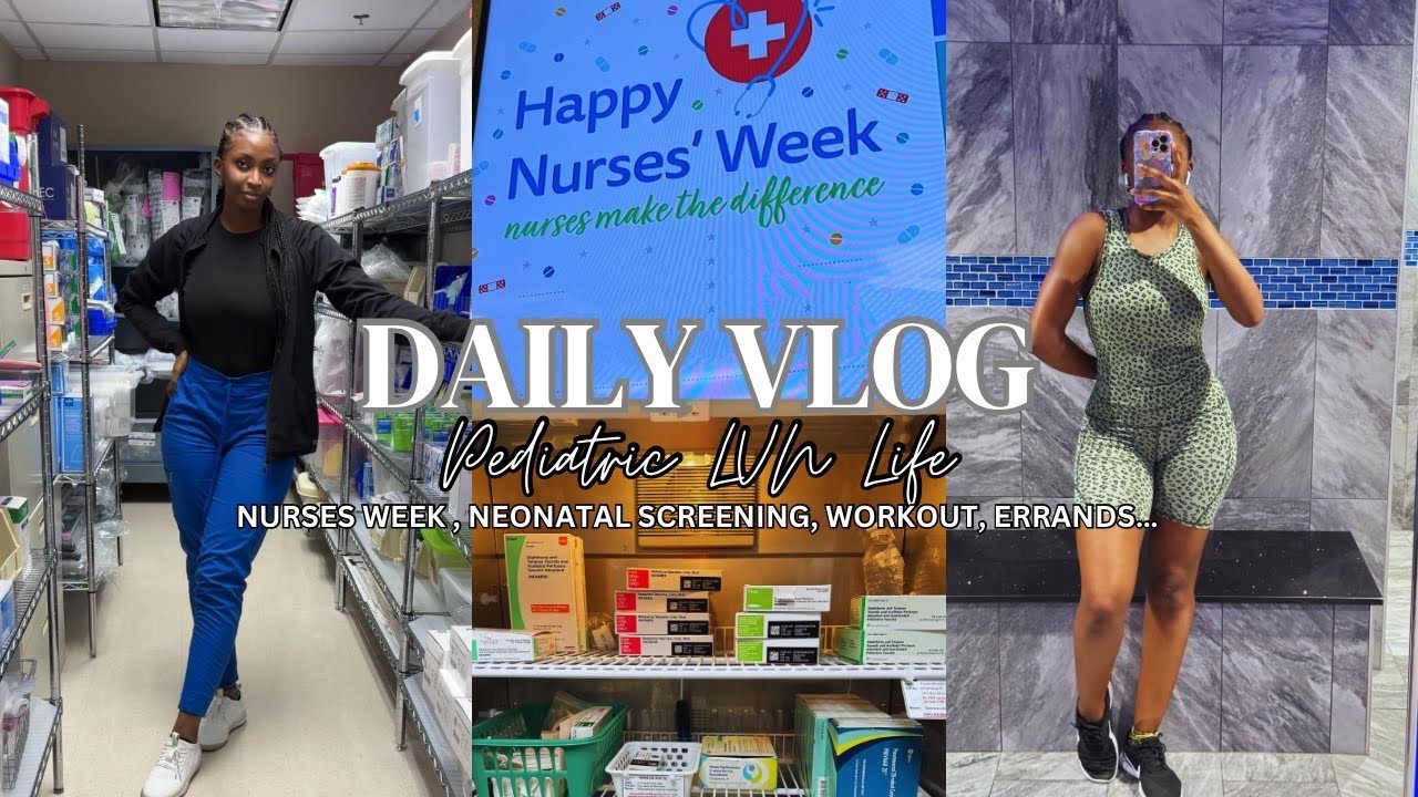 Day In The Life of an LVN (Pediatric Nurse) | Nurses week, vaccinations ...