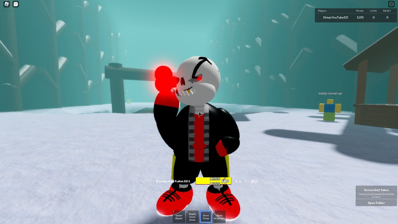 SHOWCASING ALL MAIN BOSSES PART 1 | Undertale Threat sans fighters ...