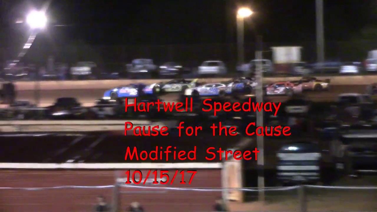 Hartwell Speedway PFC Modified Street Feature Race 10/14/17 - YouTube