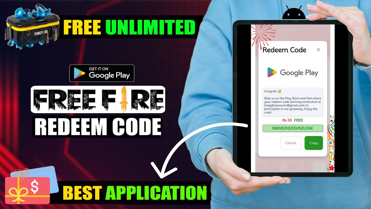 😍Best Google Play Redeem Code App For FreeFire | 🔥Get Redeem Code - FreeGiftZone Application ...