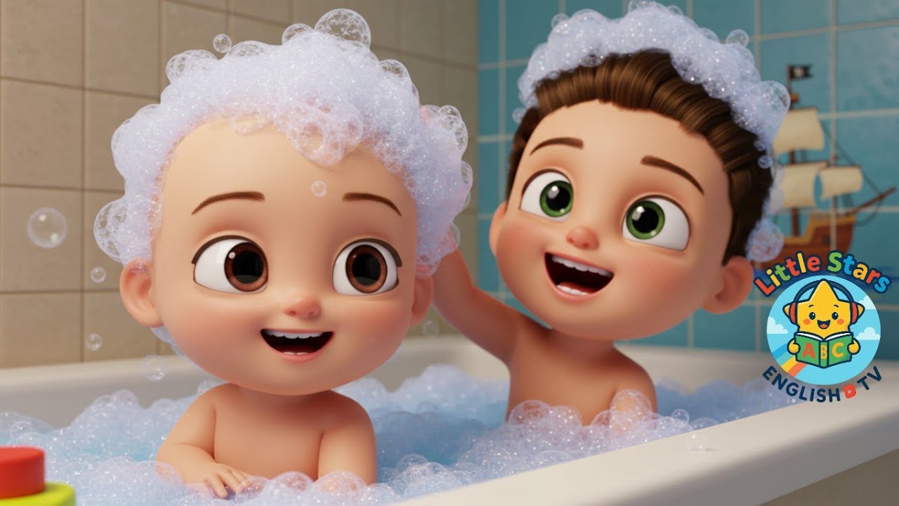Jump in the Bathtub 🛁 | Fun Bath Time Song for Kids | 3D Animation in ...