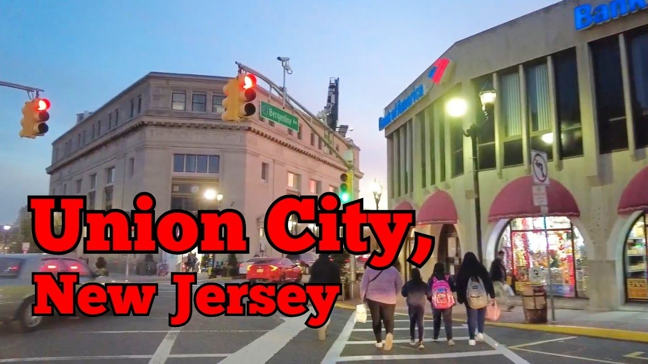 Walking in Union City, New Jersey, USA | Bergenline Avenue HBLR station ...