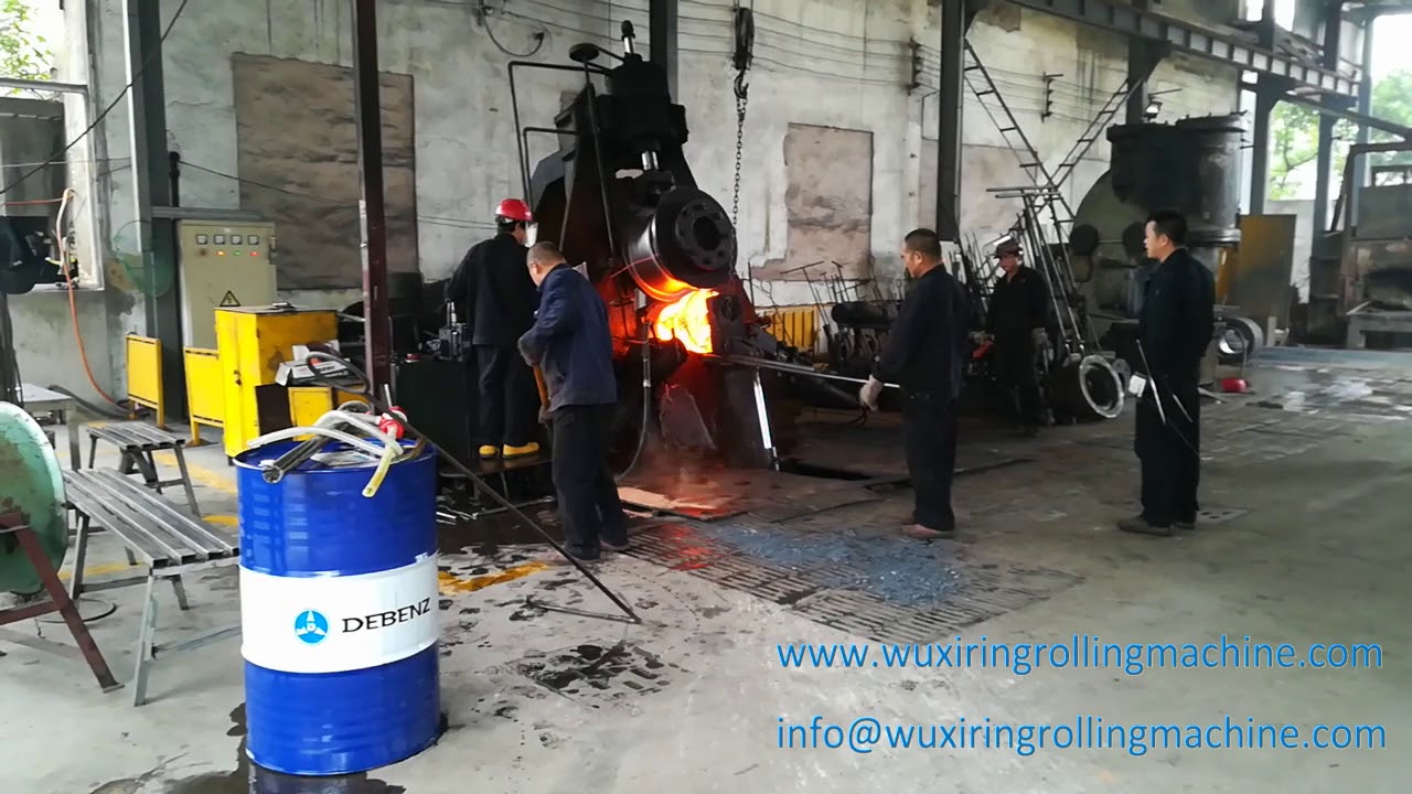 How to Forged/Rolled Flanges through Ring Rolling Process - YouTube